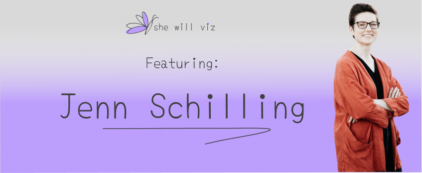 Data Viz Coaching & R Studio with Jenn Schilling – she will viz