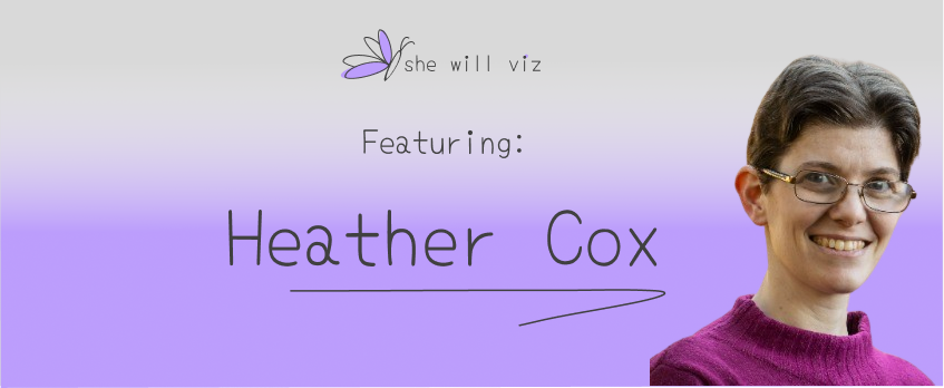 Balancing technical mastery and beautiful design with Heather Cox – she will viz